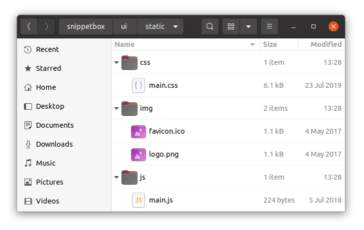Обработка статических файлов веб-приложения на Golang